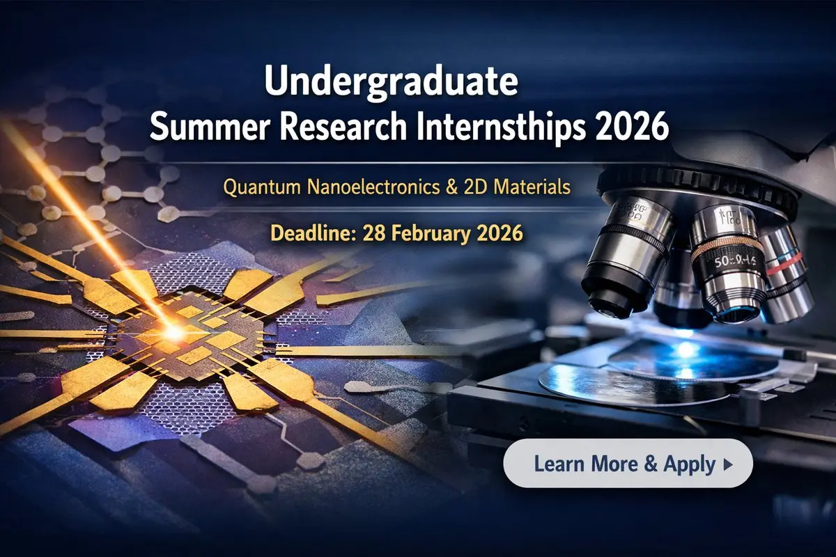Summer Undergraduate Research Internships in Quantum Nanoelectronics ...